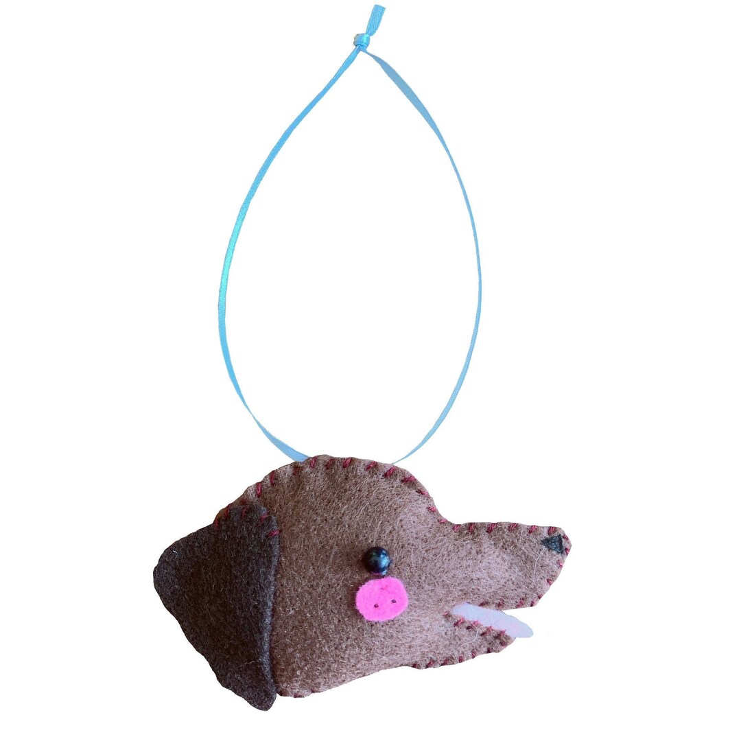 Brown Dog Ornament, Chocolate Lab Ornament, Retriever Ornament, Brown ...