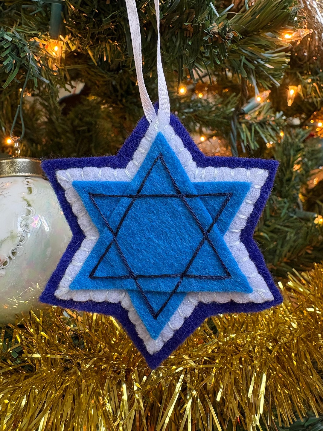 Star of David Ornament, Hanukkah Ornament, Hanukkah Bush Decoration - Etsy