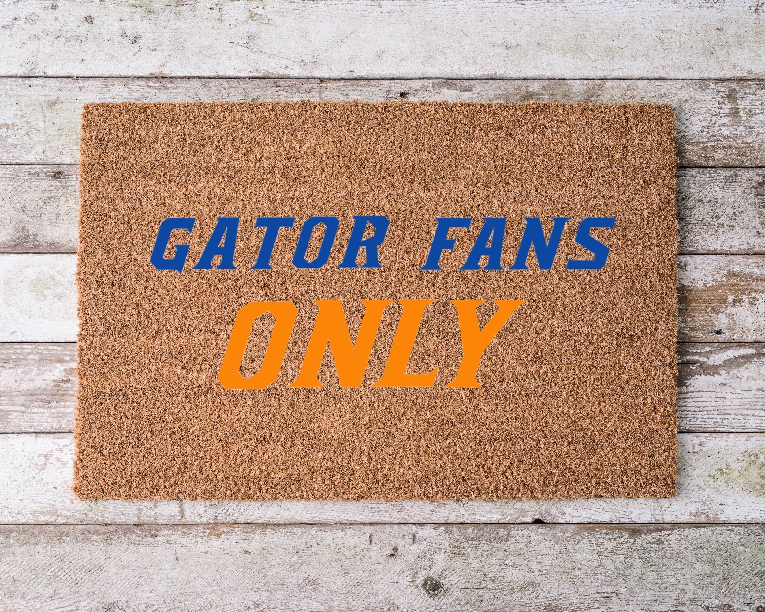 Gators Fans Only Doormat Florida Gators Doormat Football | Etsy