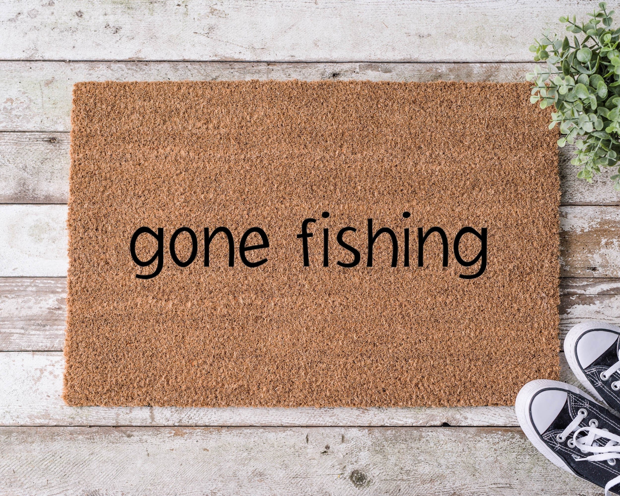 Gone Fishing Doormat, Fishing Doormat, Angler Doormat, Boat Doormat ...