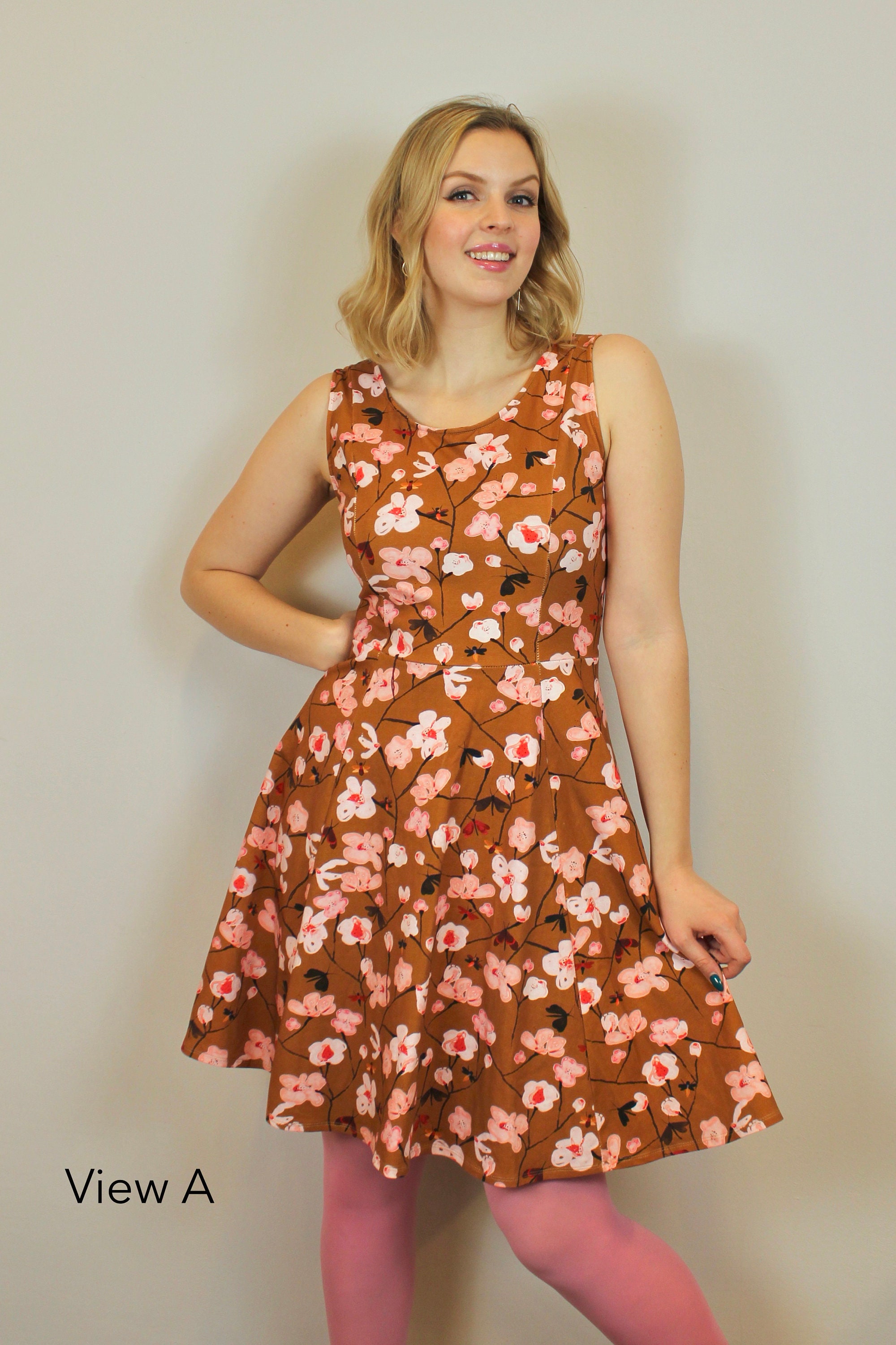 The Idun Dress Paper Sewing Pattern EU 32-54 A-line, Jersey Dress Women ...