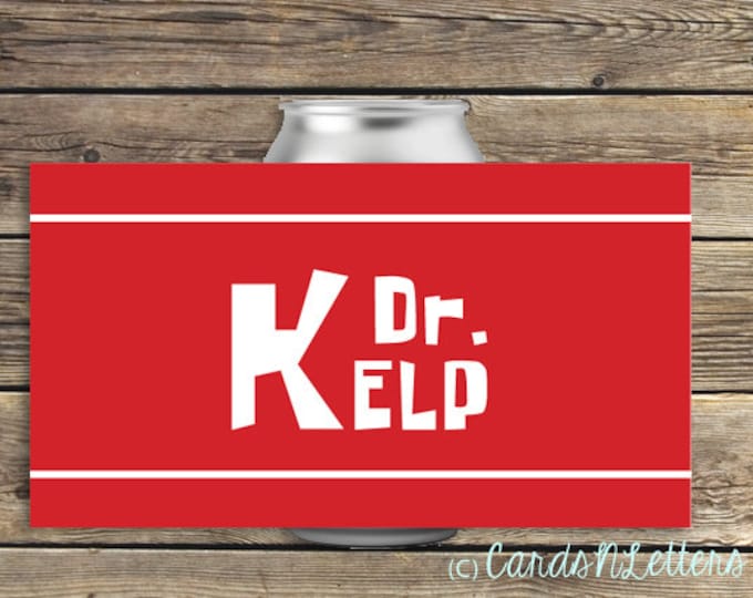 Dr Kelp Soda Can Red Under the Sea Luau Drink Labels Printable Instant ...