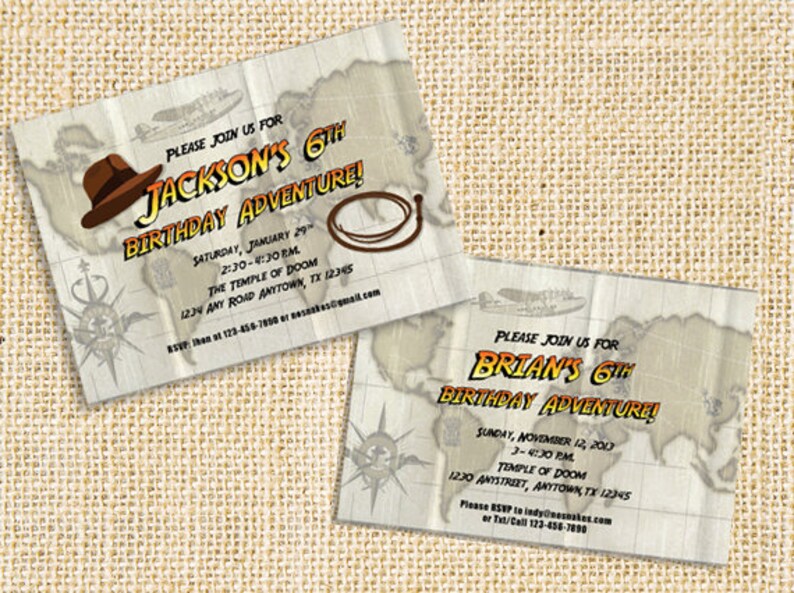 Explorer Printable Invitation / Downloadable Indy Adventure | Etsy
