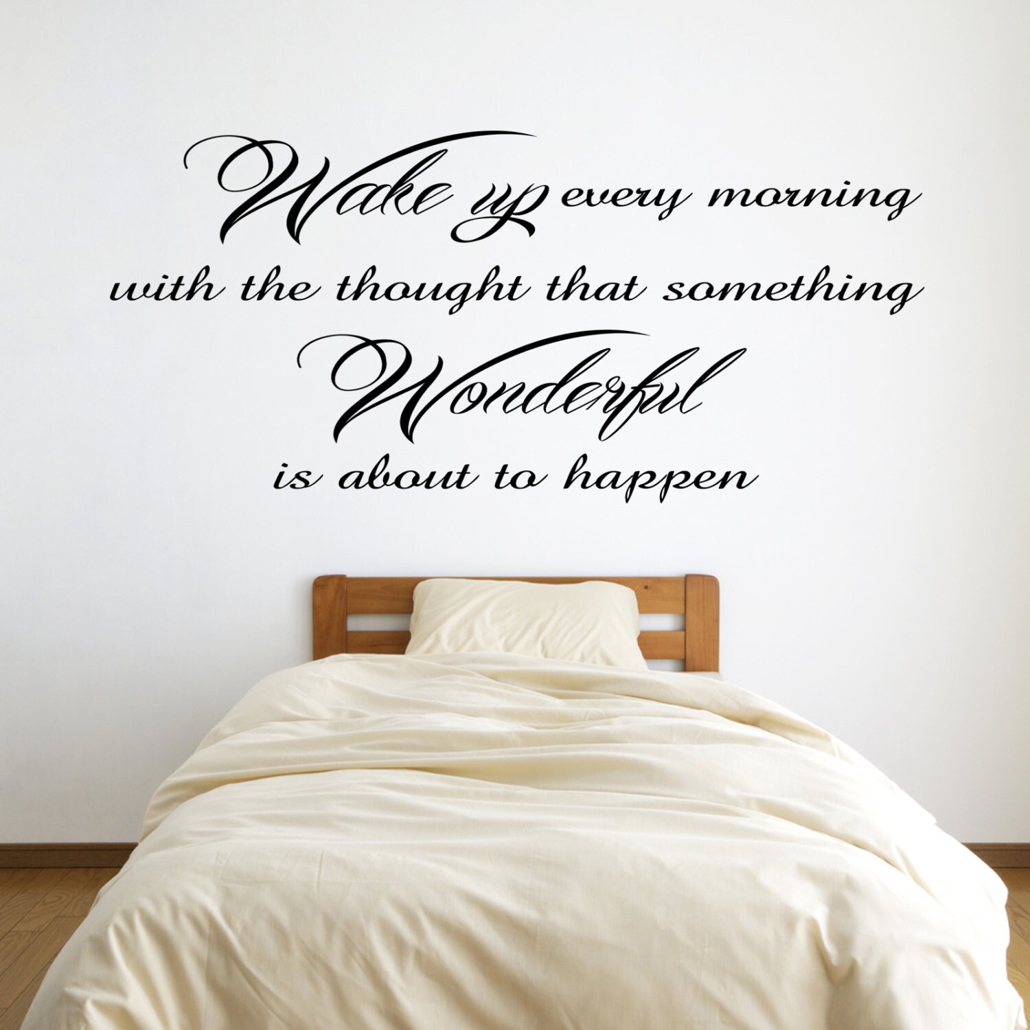 Wake up Every Morning Inspirational Wall Sticker Quote Vinyl Decal ...