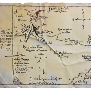 Thorin's Map, the Hobbit PROP - Etsy