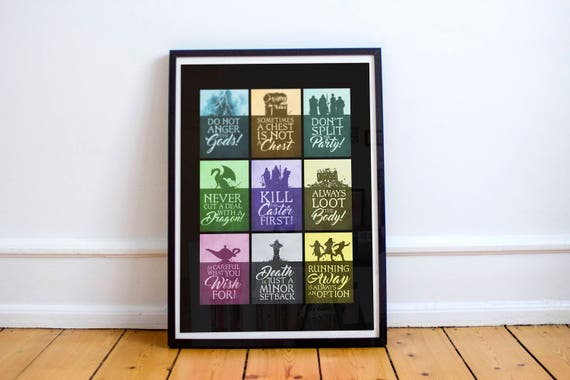 D&D Cardinal Rules Compilation of 9 Rules PRINT - Etsy Australia