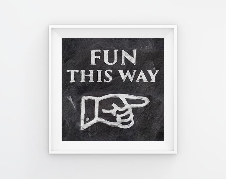 Fun This Way Cool Marker Poster PRINT pointing Left or - Etsy