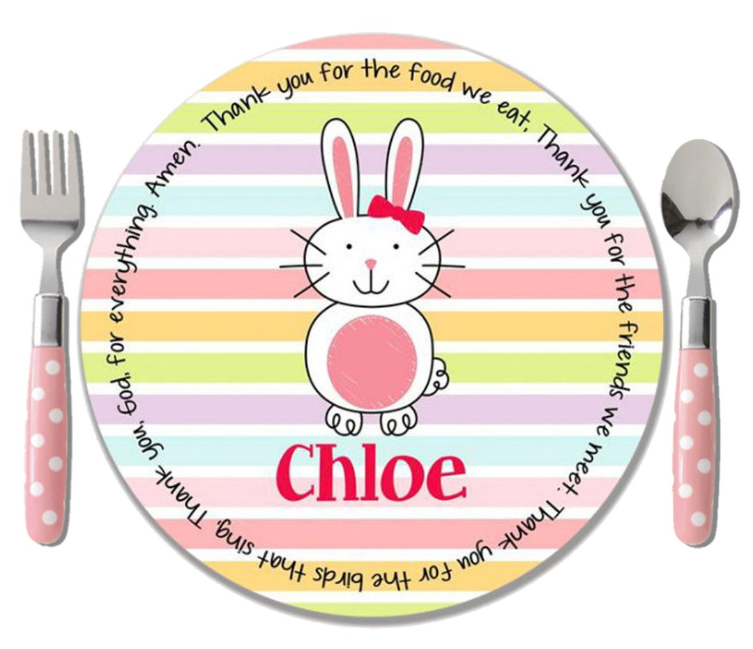 Personalized Polymer Kids Plate - Personalized Children's Plate ...