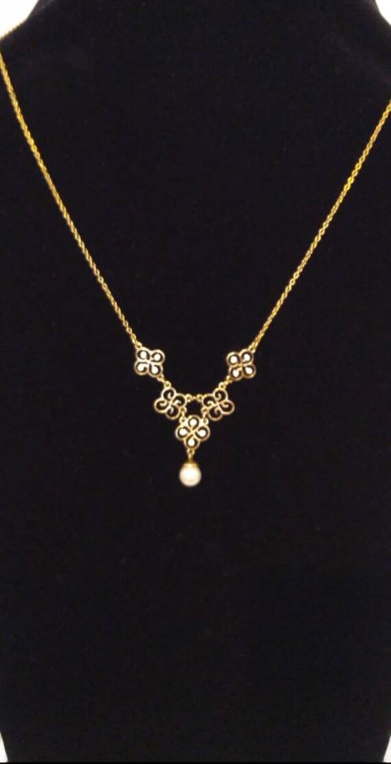 avon necklace gold tone - Gem