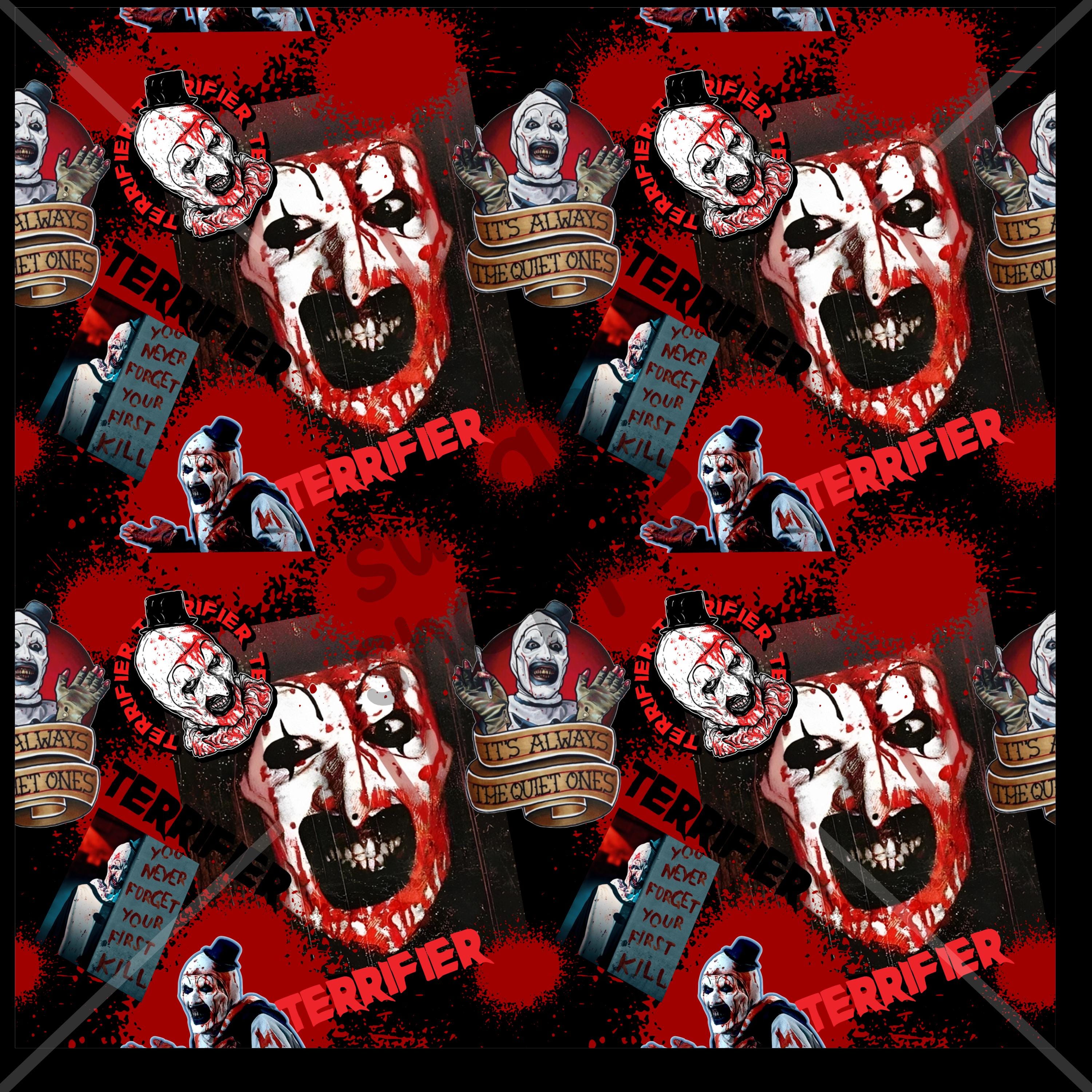 Terrifier Seamless File Horror Seamless Halloween Spooky - Etsy UK