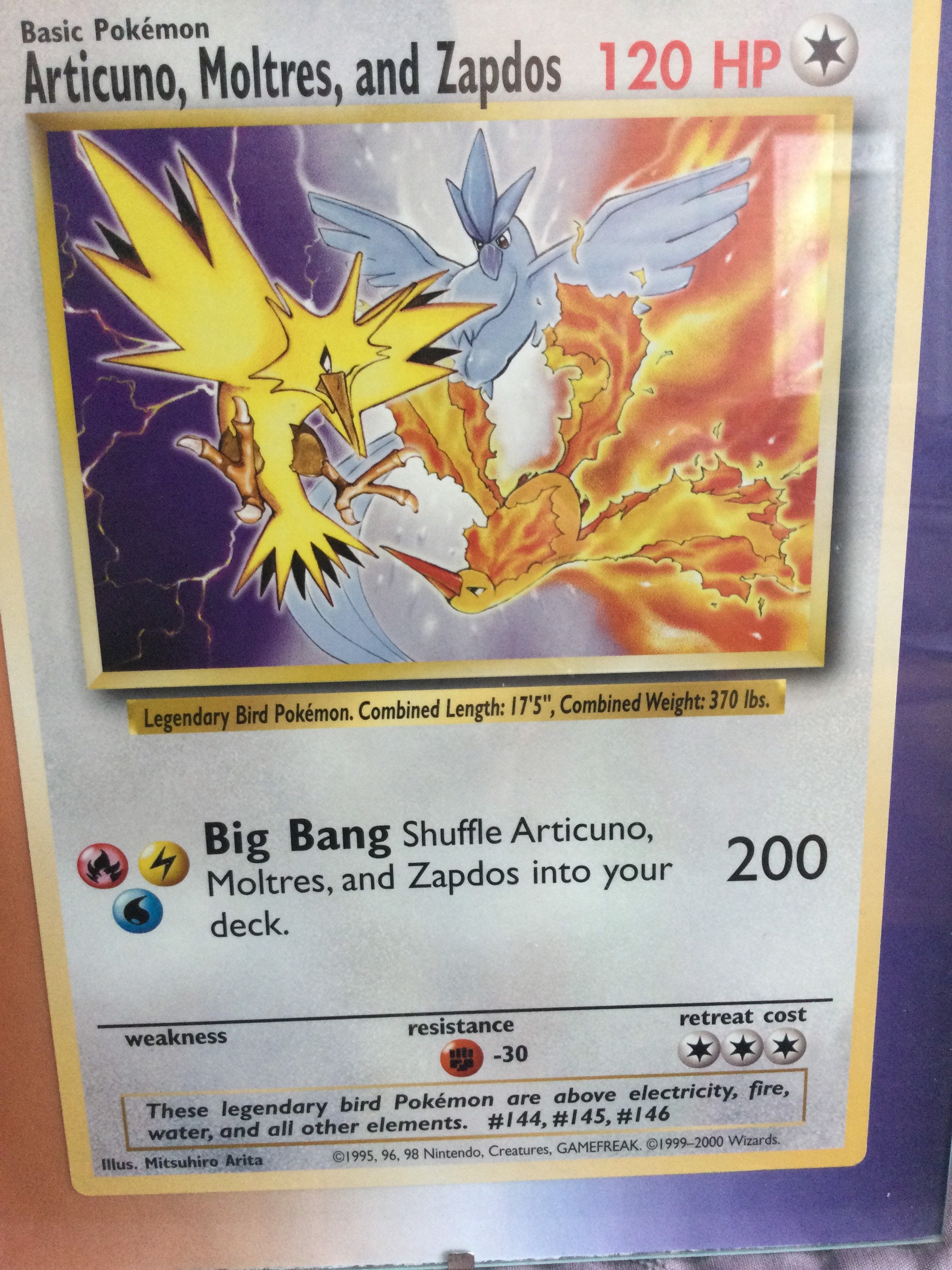 Original Articuno Card