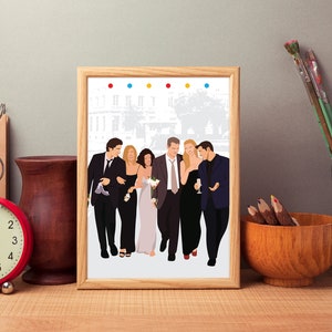 Friends TV Show, Friends TV Show Wall Art Decor, Friends Abstract Art ...