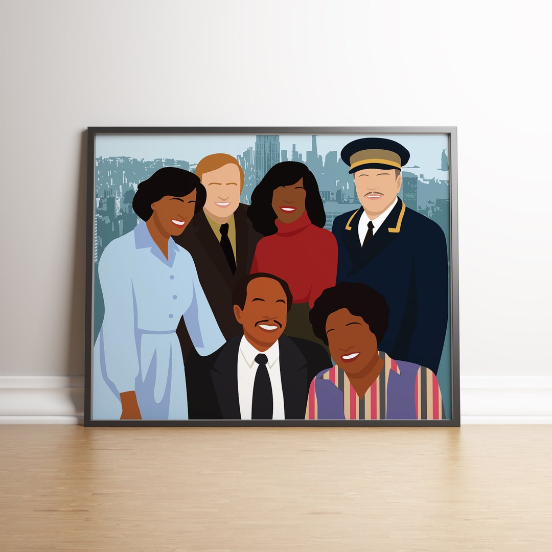 The Jeffersons, American Sitcom Movie Poster Inspired, Wall Art Decor ...