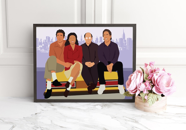 Seinfeld American Sitcom Poster Seinfeld TV Series Inspired - Etsy