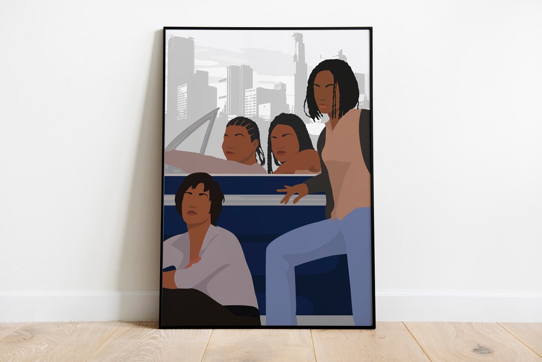 Set It Off, 90s Inspired Movie Poster, Minimalist Abstract Print, Wall ...