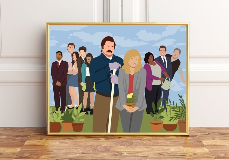 Parks and Rec Poster Print: American Sitcom TV Series Inspired Wall Art ...