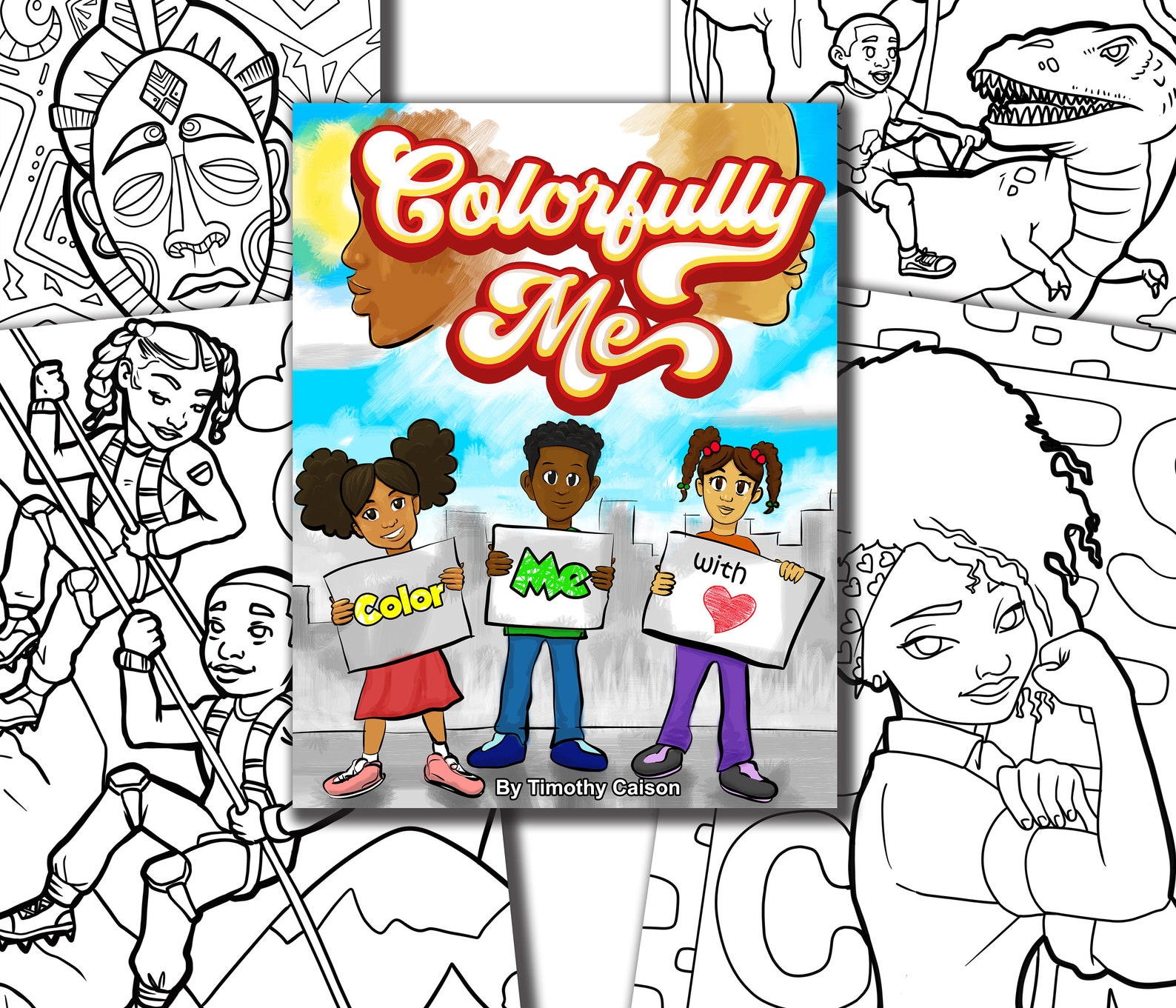 Colorfully Me, Coloring Book, Afrocentric Gift, Kids of Color ...