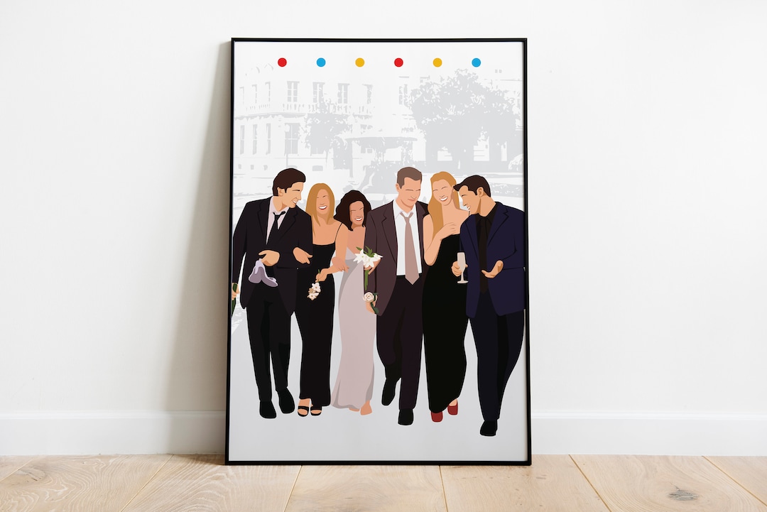 Friends TV Show, Friends TV Show Wall Art Decor, Friends Abstract Art ...