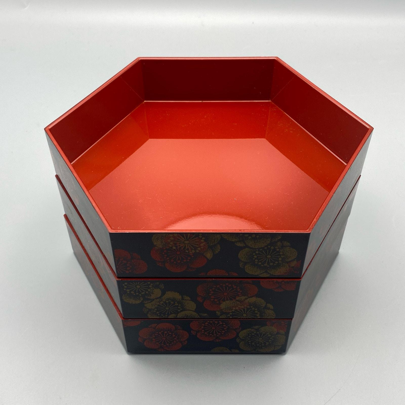 Vintage MMA Lacquerware Stacking Box Jewelry Bento Japan Metropolitan ...