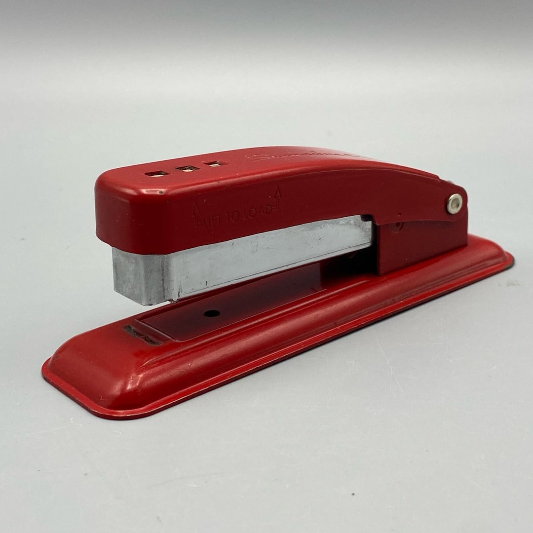 Vintage Red Swingline Cub Desk Stapler Fits Cub or 77 Staples Office ...