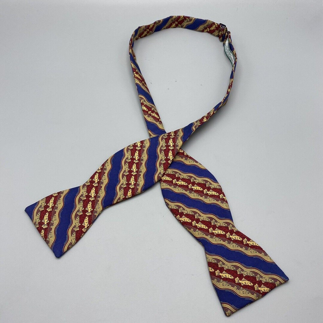 Men's All Silk Bowtie the Art of M.C. Escher Beau Ties of Vermont Red ...