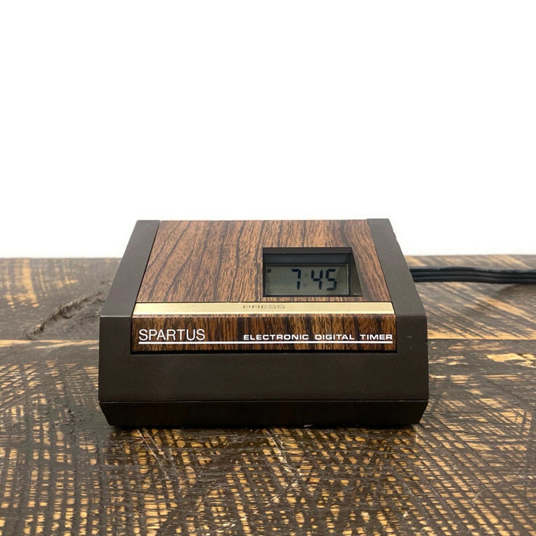 Retro Spartus Digital Clock Programmable Electronic Timer, Model 1520 ...