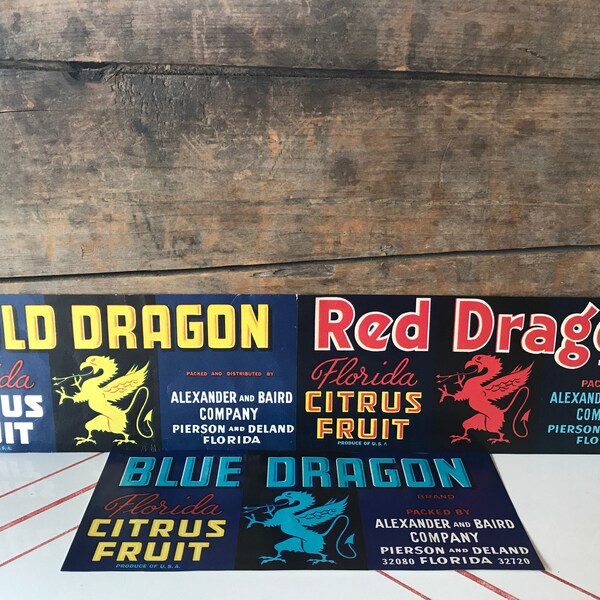 Florida Citrus Crate Label - Etsy