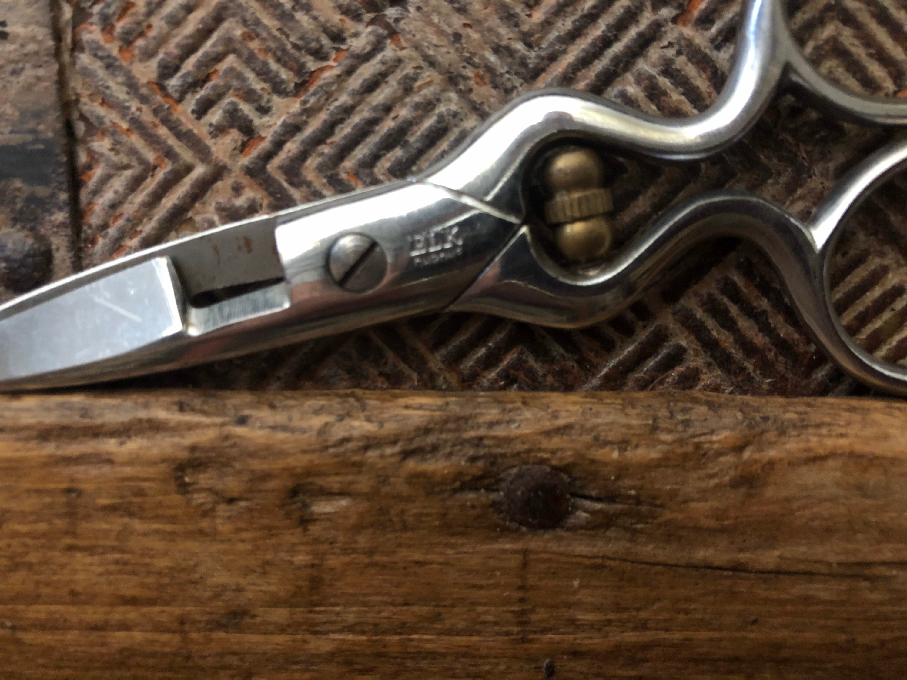 Antique Buttonhole Scissors Elk Chrome Scissors Swan Neck Scissors - Etsy