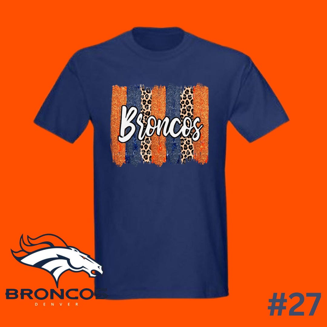 Denver Broncos Team Themed Full Color Screen Prints X4 - Etsy