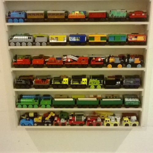 Train Rack Tall Thomas the Tank Wooden Train Display and - Etsy Canada