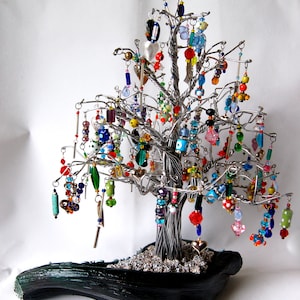 Folk Art Sculpture Tree of Hope Sculpture Jeweled Tree | Etsy