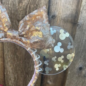 Resin Mouse Ears, Disney Inspired Mouse Ears, Silver and Gold Mouse ...