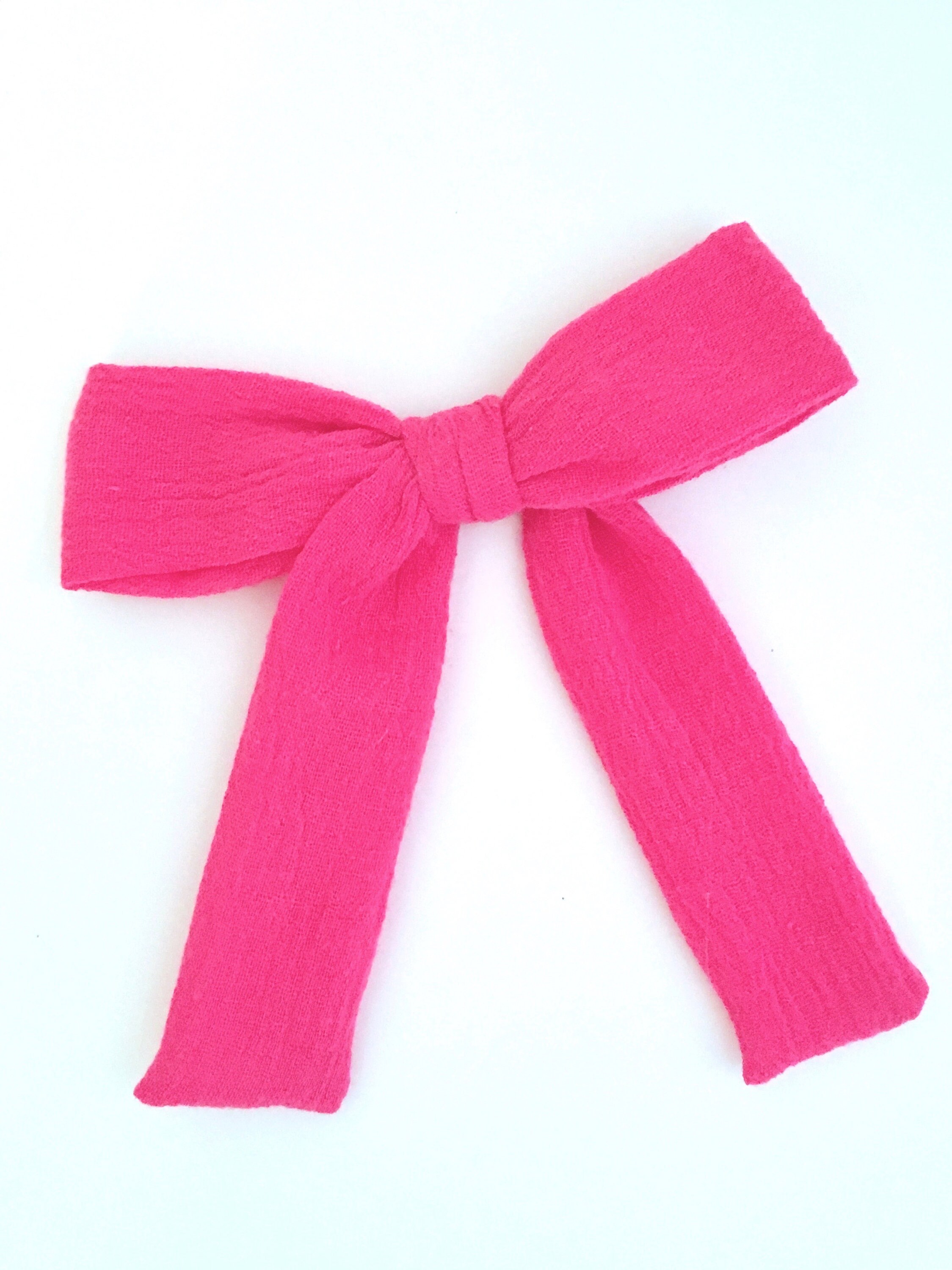 Fuchsia Gauze Hair Bows Hot Pink Gauze Hair Bow - Etsy Denmark