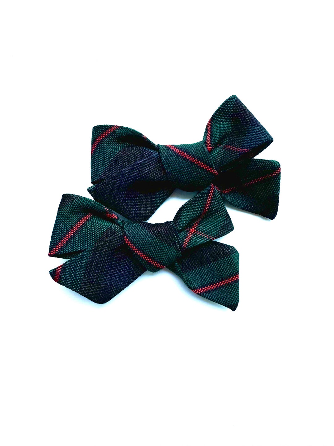 Uniform Plaid Bow - Lewis Plaid, Navy, Green and Red Uniform Plaid ...