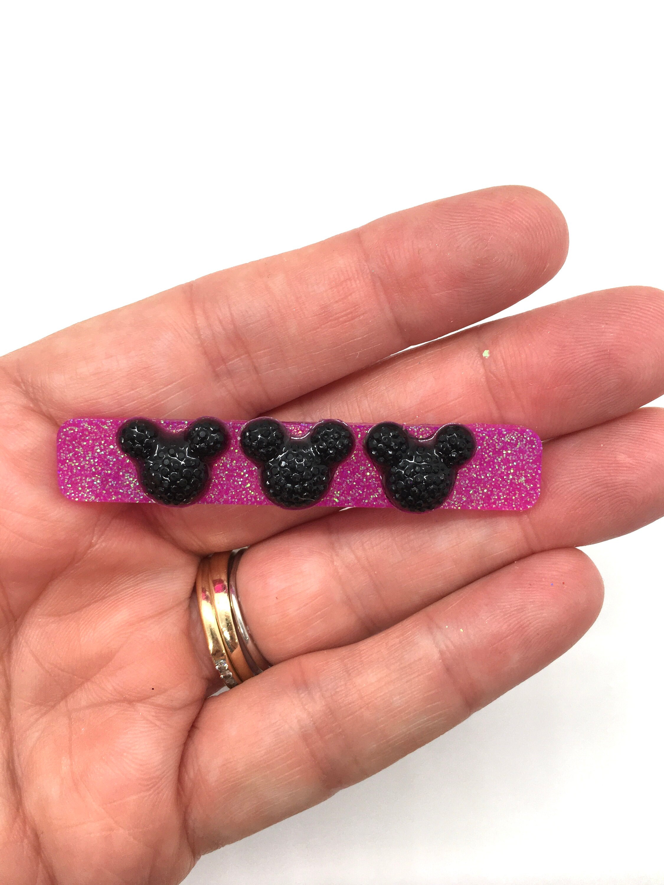 Disney inspired hair clip Mickey Mouse hair clip Costume | Etsy