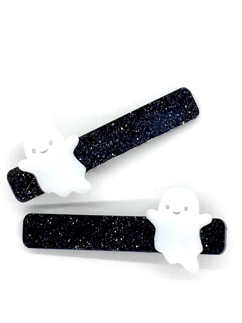 Halloween Hair Clip Ghost Hair Clip Bat Hair Clip Resin - Etsy