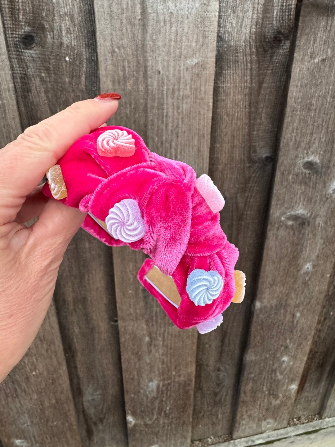 Valentine's Day Headband, Knotted Headband, Candy Heart Headband - Etsy