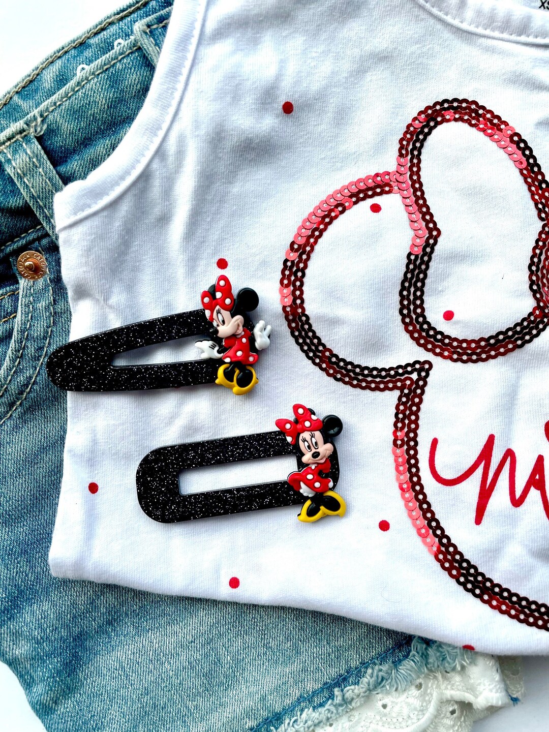 Disney Inspired Hair Clip, Minnie Mouse Hair Clip, Costume Hair Clip - Etsy