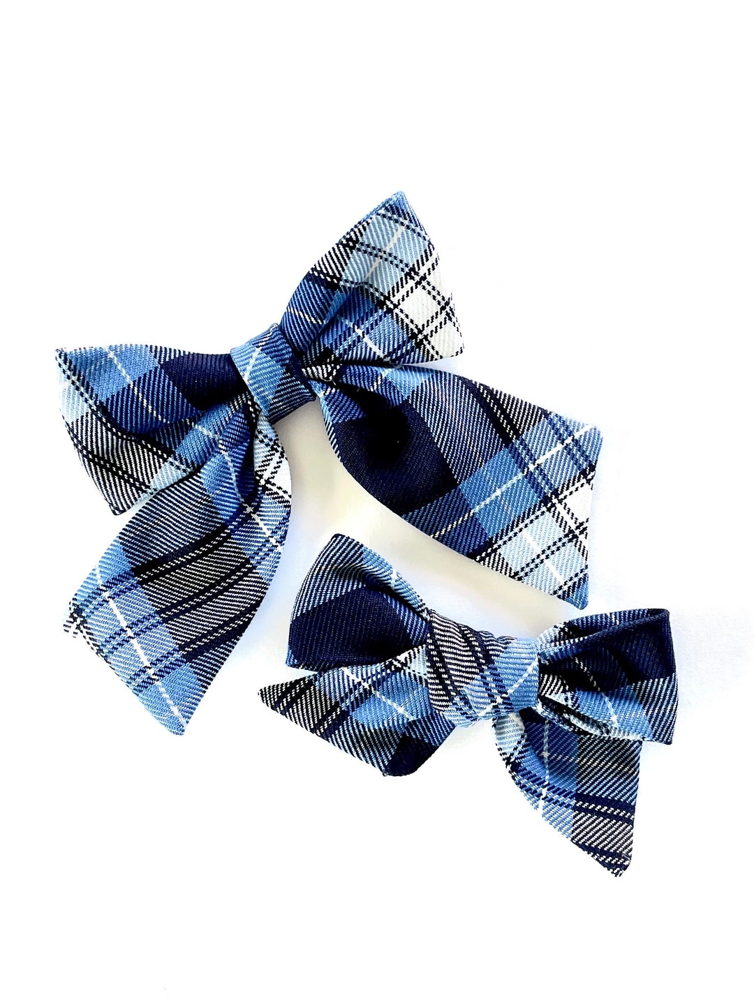 Uniform Plaid Bow - Plaid 85, Sailor, Clear Blue Plaid, Classic ...