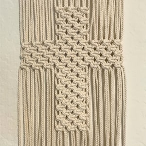 DIY INSTRUCTIONS ONLY Boho Macrame Cross With Beads - Etsy