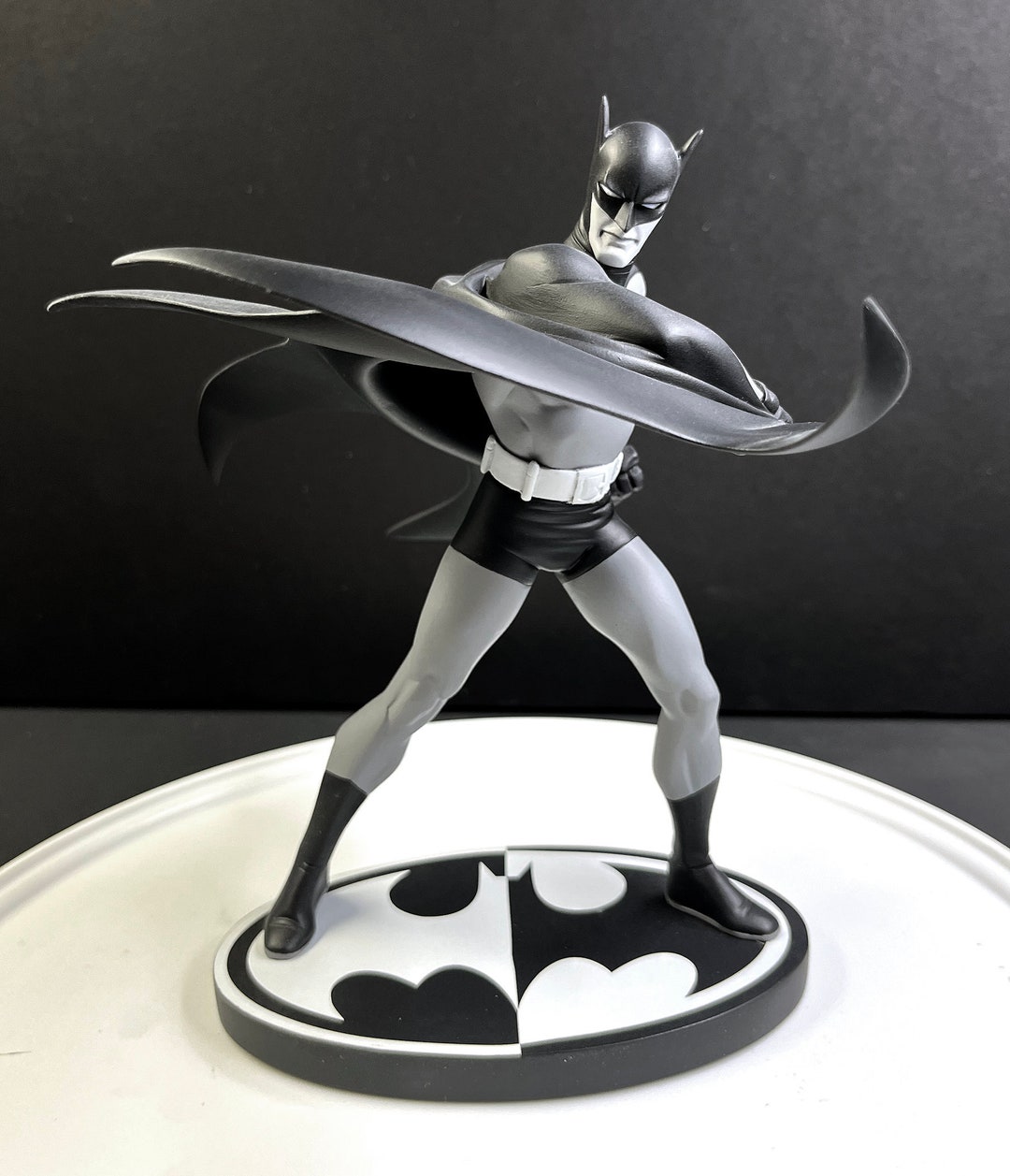 Batman Black and White Statue Steve Rude - Etsy