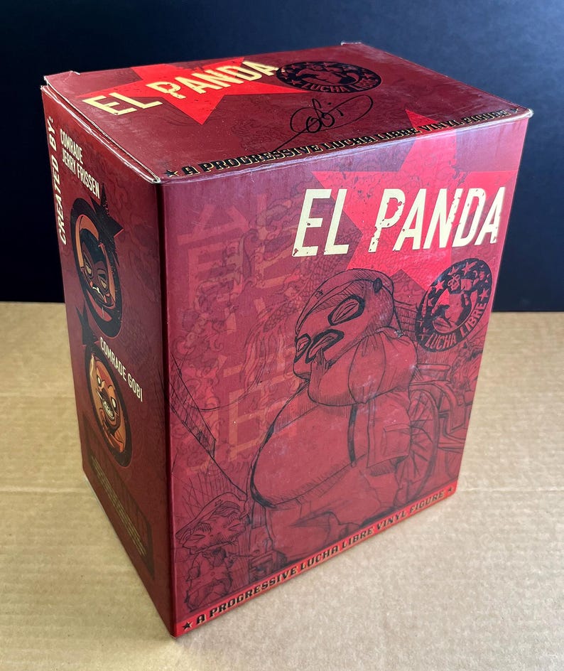 El Panda Muttpop Lucha Libre Vinyl Figure With Signed Box - Etsy