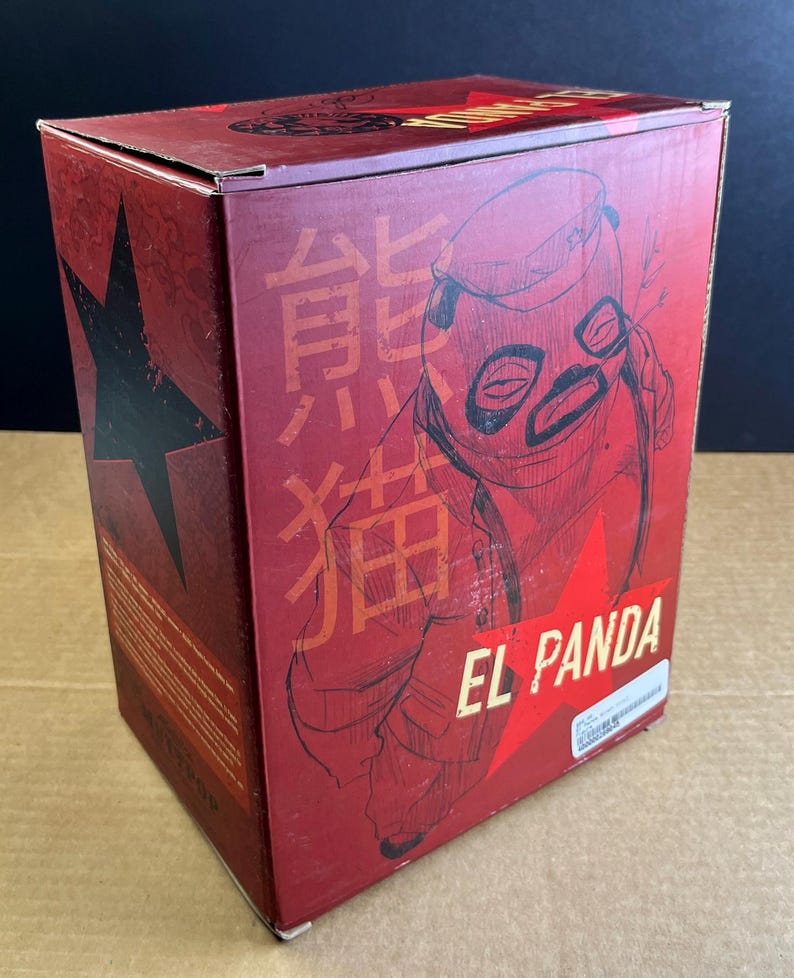 El Panda Muttpop Lucha Libre Vinyl Figure With Signed Box - Etsy