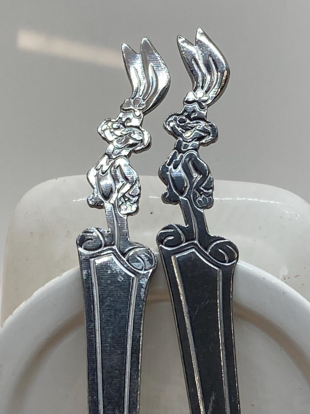 Nestle Quik Bunny Rabbit Stainless Steel Spoon 7.5" Set of 2,quick ...