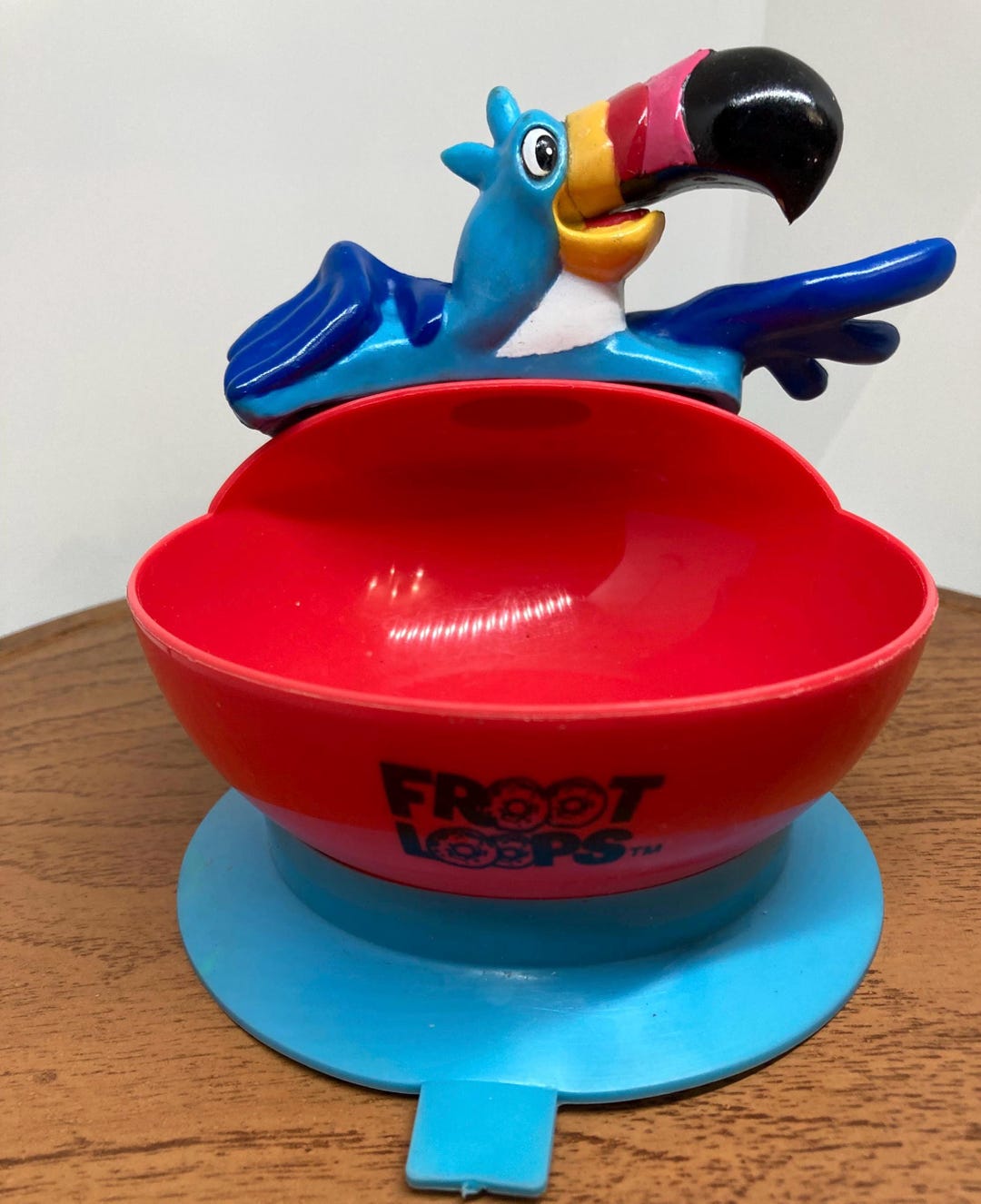Froot Loops Toucan Sam Suction Cup Bowl Plastic Kellogg Cereal 2000 ...