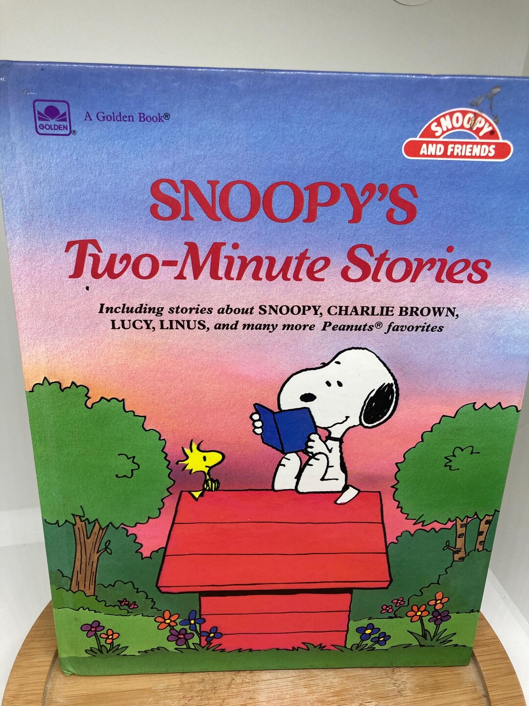 Snoopy's Two-minute Stories 1988 Picture Book Vintage Hardback Charlie ...