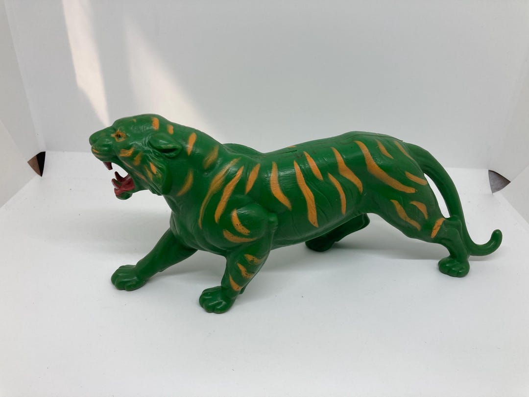 Vintage 80s MOTU Battle Cat Cringer Green Tiger He-man Masters of the ...