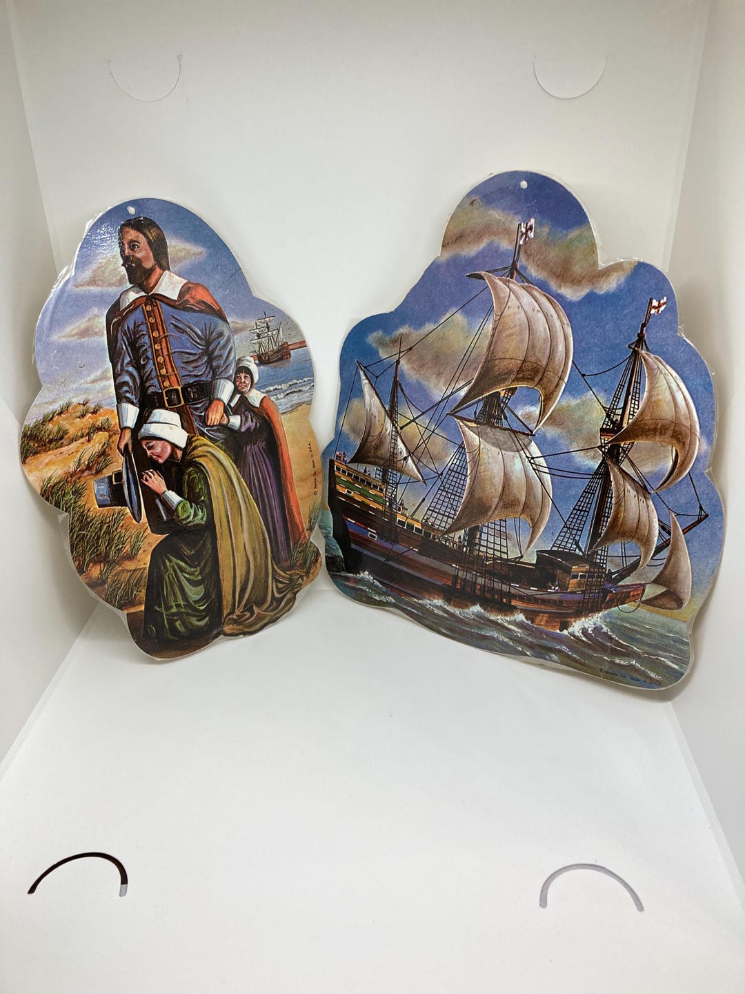 Vtg Pilgrim and Mayflower School Bulletin Board Wall Decor Made in Usa ...