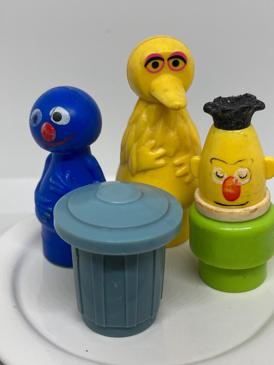 Seasame Street Fisher Price Figures Big Bird Grover, Bert and Oscar the ...