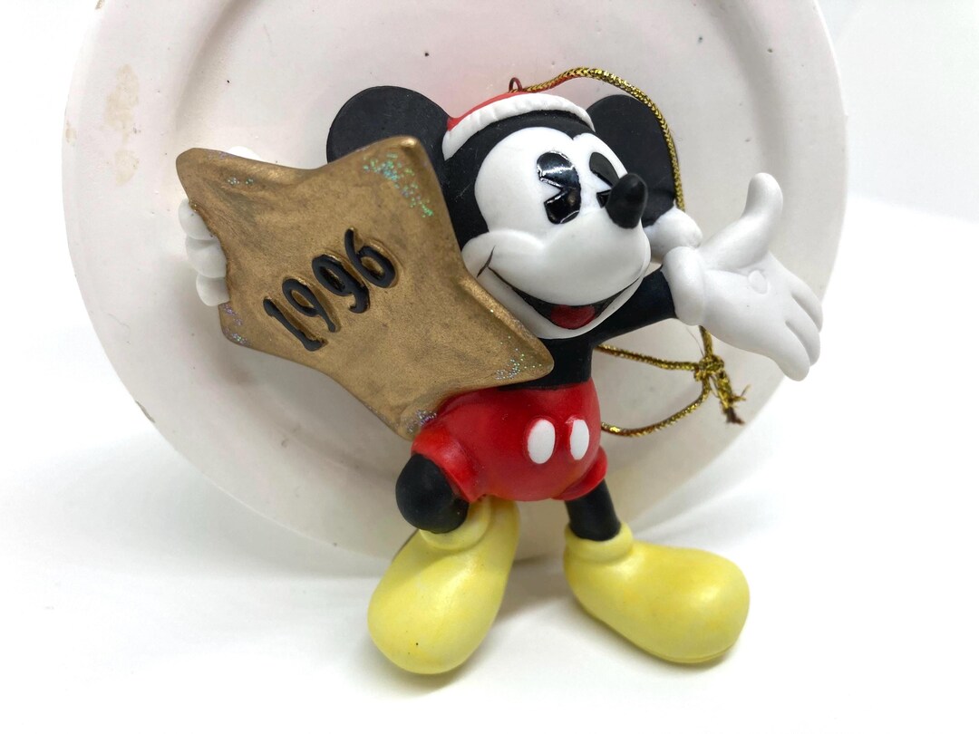 Vtg Mickey Mouse 1996 Gold Star Christmas Ornament Disney Christmas - Etsy